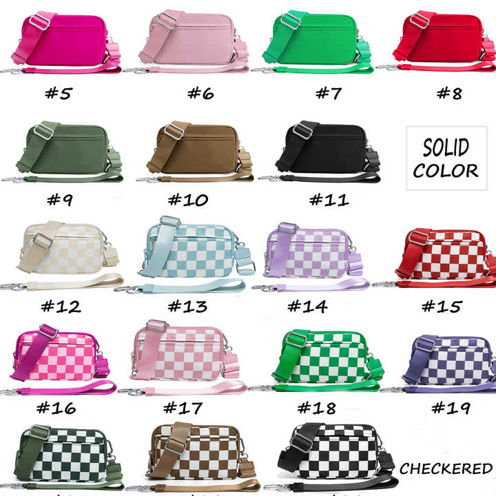 2025 New Trend Nylon Checkered PLUS Credit Card Wallets RFID Phone ...