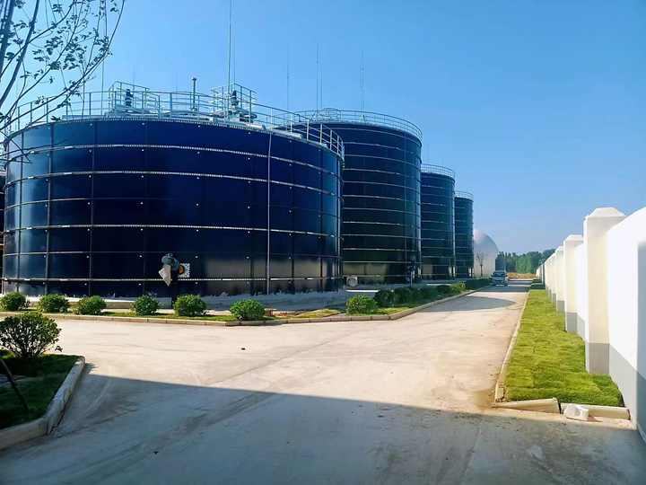 Wastewater Treatment Plant - Sludge Storage Tank Glass Fused to Steel