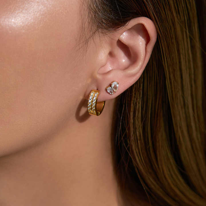 Dazan NEW Winter INS 18k Gold Plated Hypoallergenic Stainless Steel ...