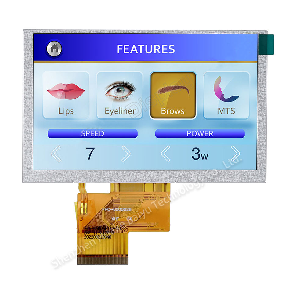 CTP Optional 5 Inch 800x480 High-performance IPS TFT Transmissive LCD ...
