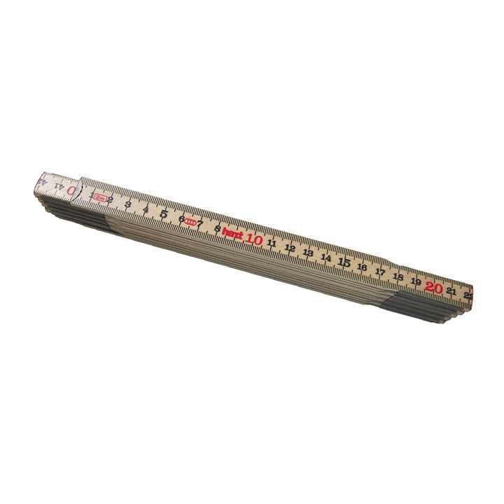 Wood Folding Ruler - 1M, 2M, 3M Lengths in Beech & Birch with mm/Inch ...