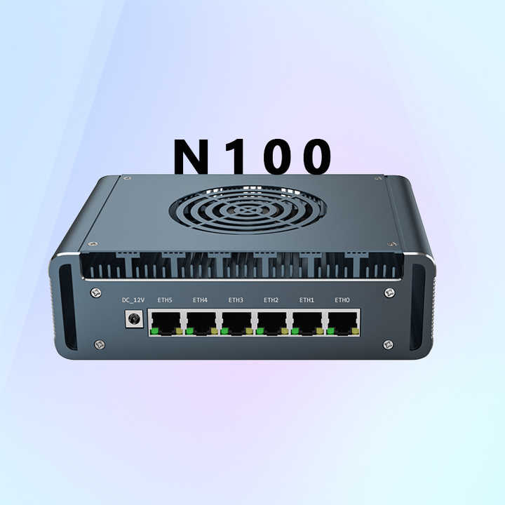 N100 DDR5 Mini PC - 12th Gen Intel, 6 LAN Nics, Linux Server
