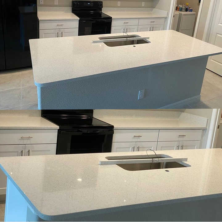 Quartz Countertops for Kitchens - Sparkle White Quartz