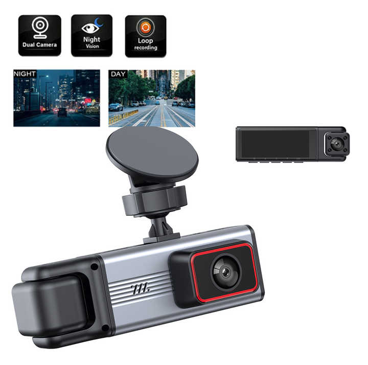 Dash Camera 3 in 1 Lens HD 1080P Car DVR Camera Inside Vehicle Dash Cam ...