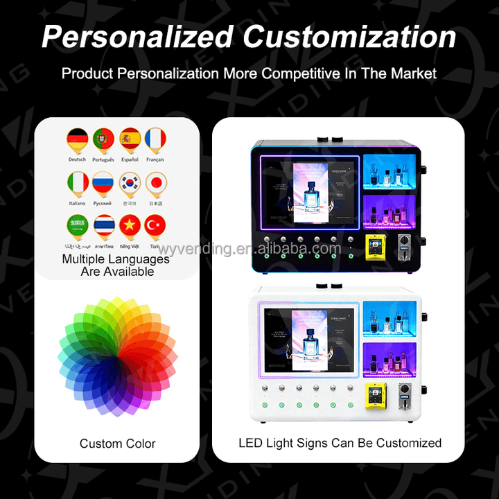 XYZ Unmanned Self-service Table Wall Mounted Perfume Vending Machine ...