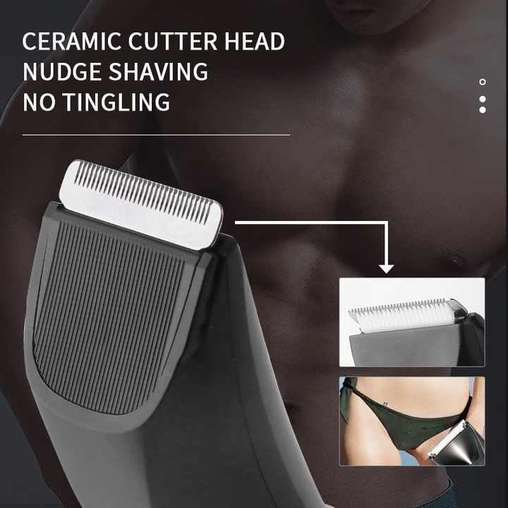 Kemei KM-3208 Ceramic Cutter - Fast Charging Body Hair Trimmer