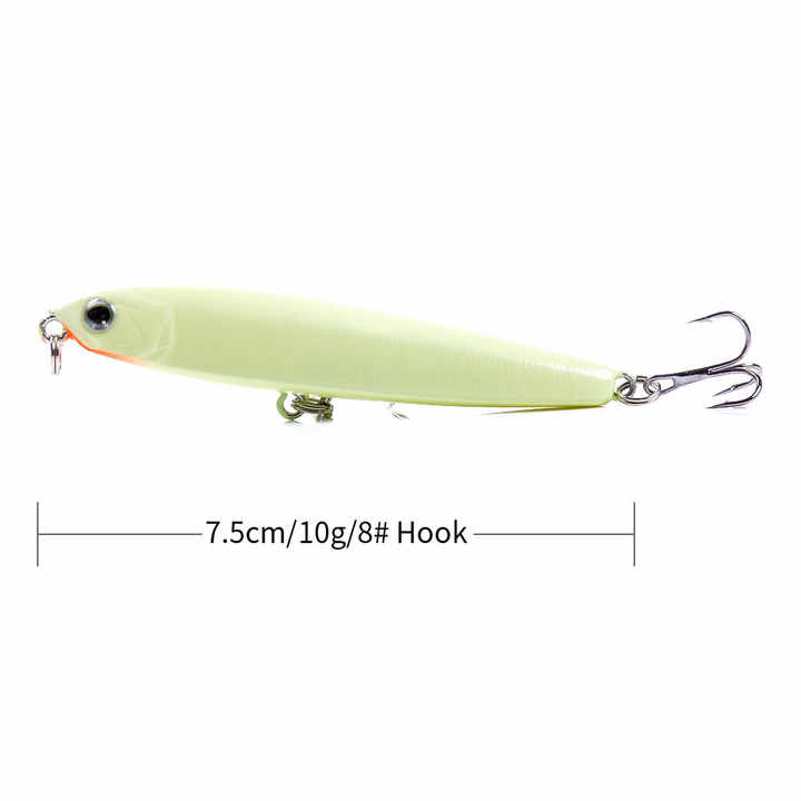 7.5cm 10g Sinking Pencil Hard Lure Stick Bait Hard Pencil Fishing Bait ...