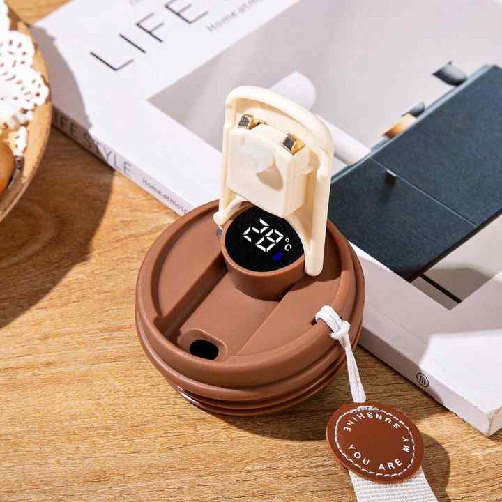 Vacuum Insulated Tumbler with Temperature Display - Stainless Steel ...