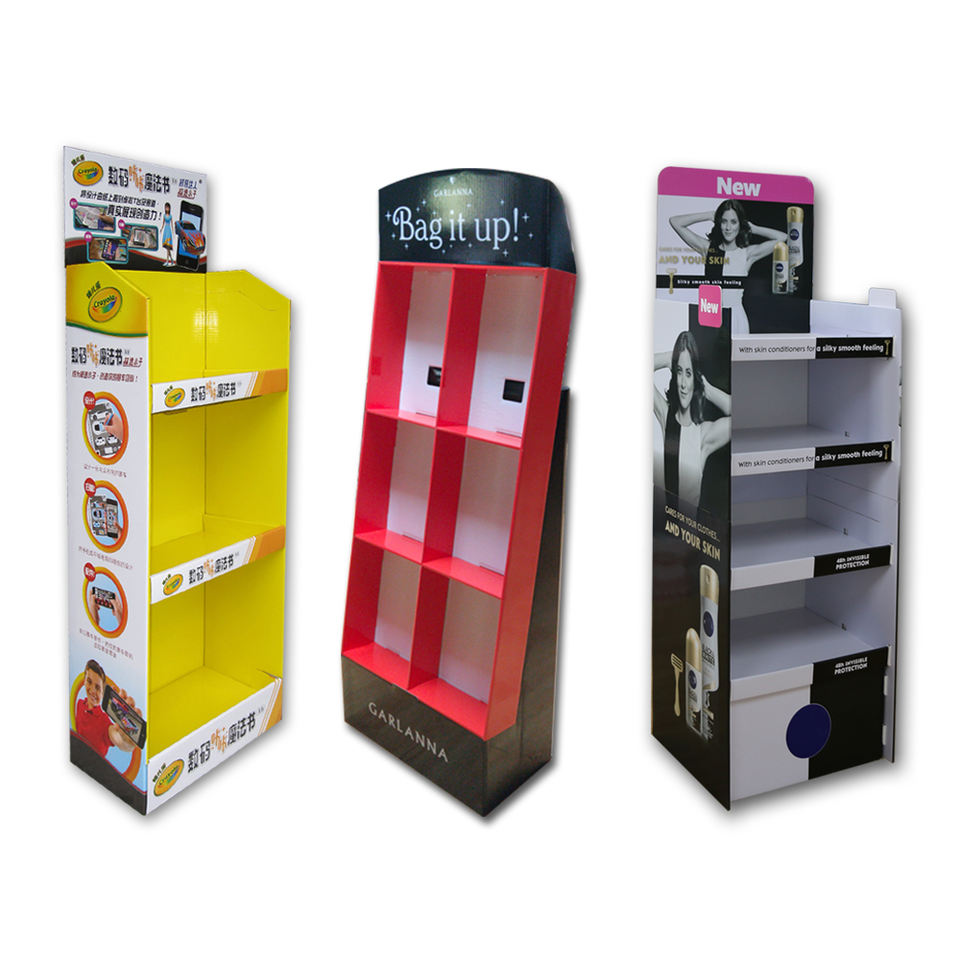 Custom Corrugated Cardboard Portable Display Racks for Retail Stores ...