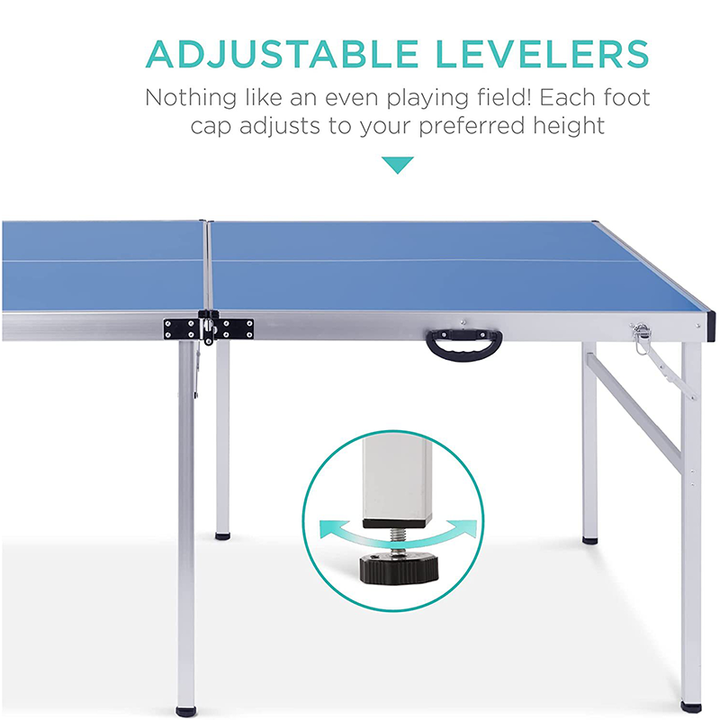 Indoor & Outdoor Foldable Table Tennis Table,portable Storage ...