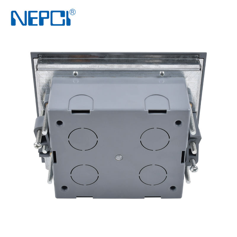 NEPCI Empty 4 Port Electrical Outlets Floor Box for Power Socket Outlet ...