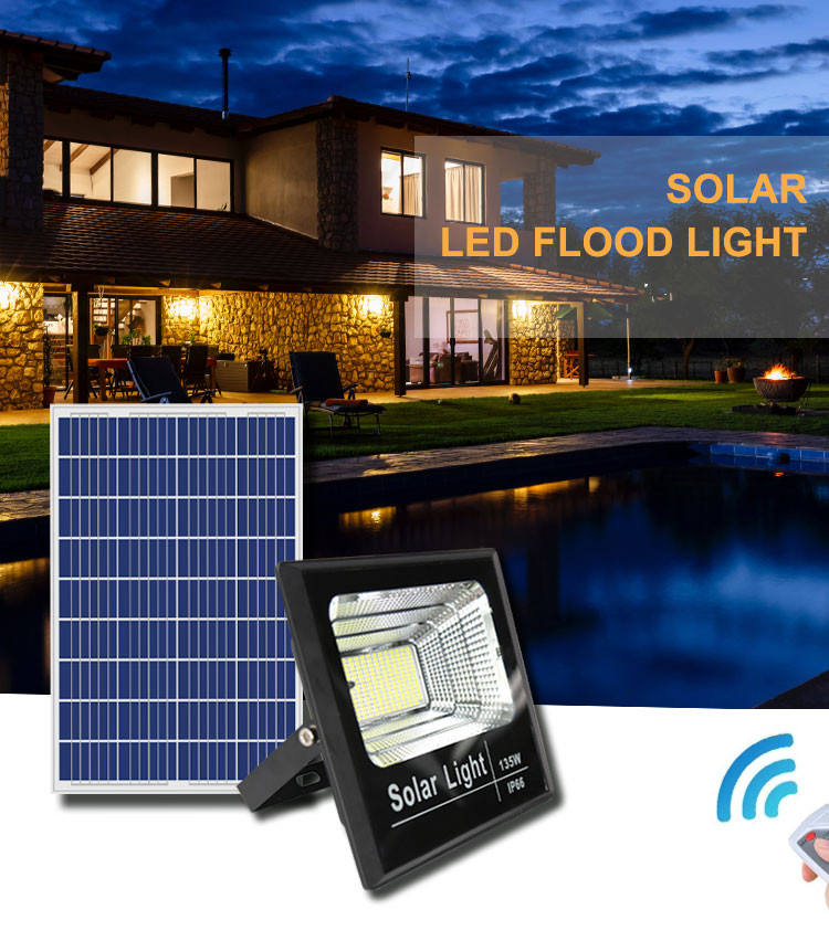 25W 40W 60W 100W 200W Outdoor Solar Powered Floodlight Reflector ...