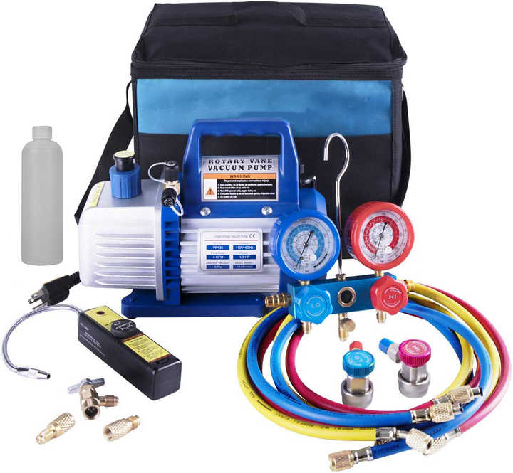 Hvac Refrigerant Vacuum Pump Tool Kit Set For Car Ac Repair - Odm/oem