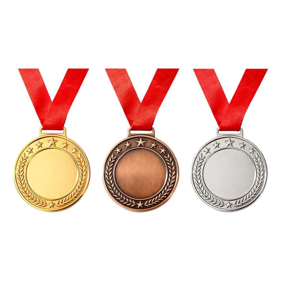 Custom Blank Medals Aluminum Gold Silver Bronze Awards Personalized ...