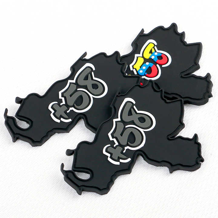 Soft PVC Rubber Rectangle 3D Patches for Clothing Custom Logo| Alibaba.com