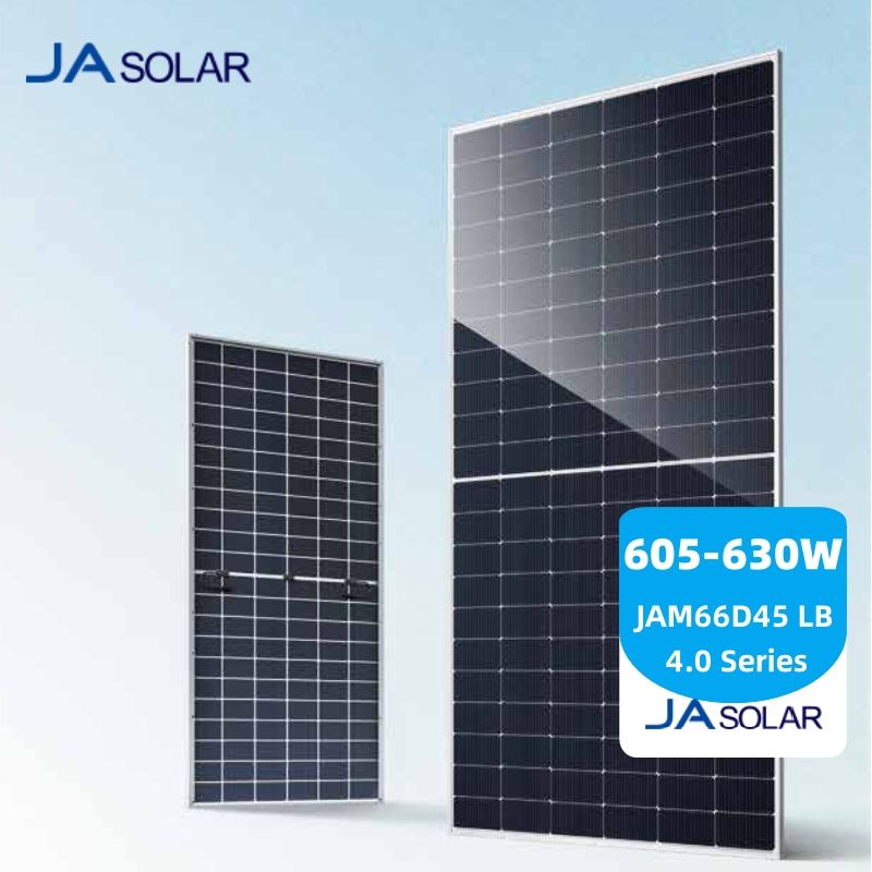 JA Solar Panel JAM66D45 LB 605-630W N-Type Bifacial Double Class Mono ...