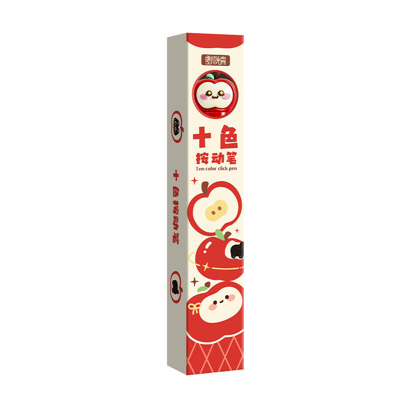 Cute Cartoon 10-Color Ballpoint Pen - Kawaii Multi-color Press Pen for ...