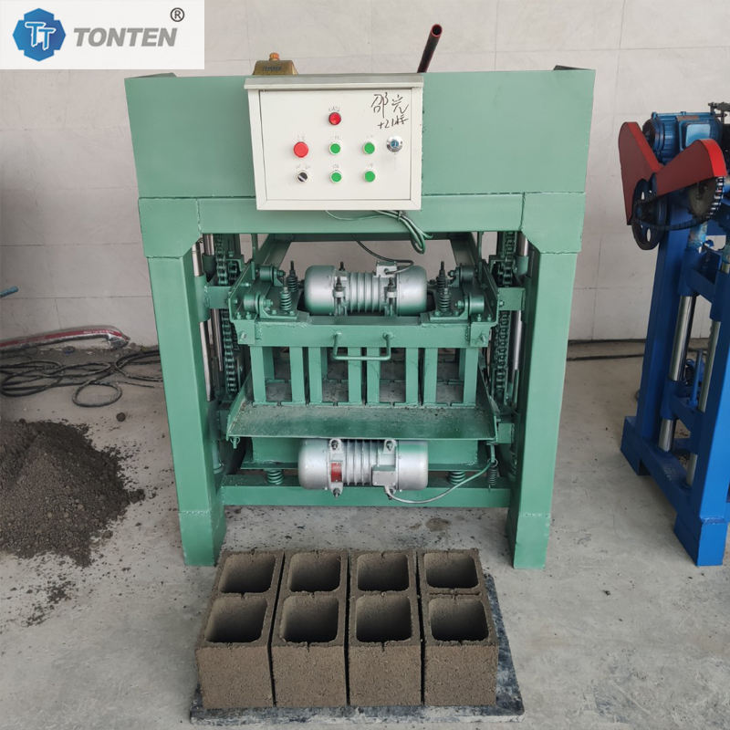 Three-phase Electric Motor Block Moulding Machinery Solid Concrete ...