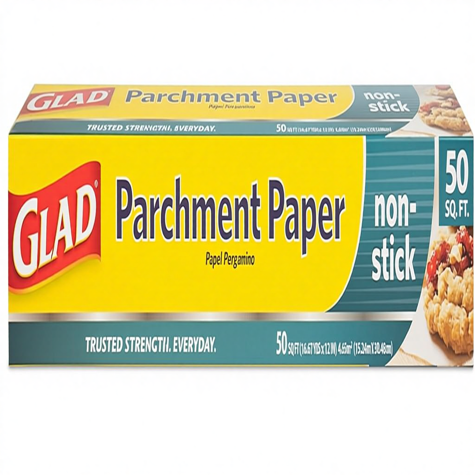Glad Parchment Paper Baking | Rolled Cylinder Shape Non-Stick Oven Safe ...