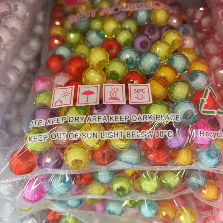 2024 Mylulu Wig Braid Plastic Pony Bead Braid Beads for Kids