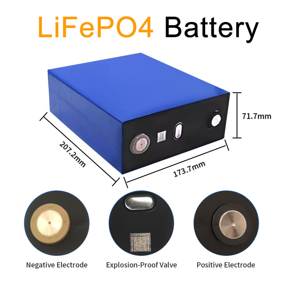 3.2V 314Ah 280Ah Lithium Iron Phosphate Battery Lifepo4 Battery Lithium ...
