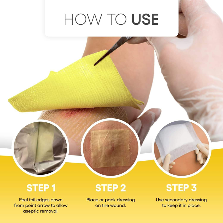 Medical Xeroform Gauze Dressing Used for Open Wounds Such As ...