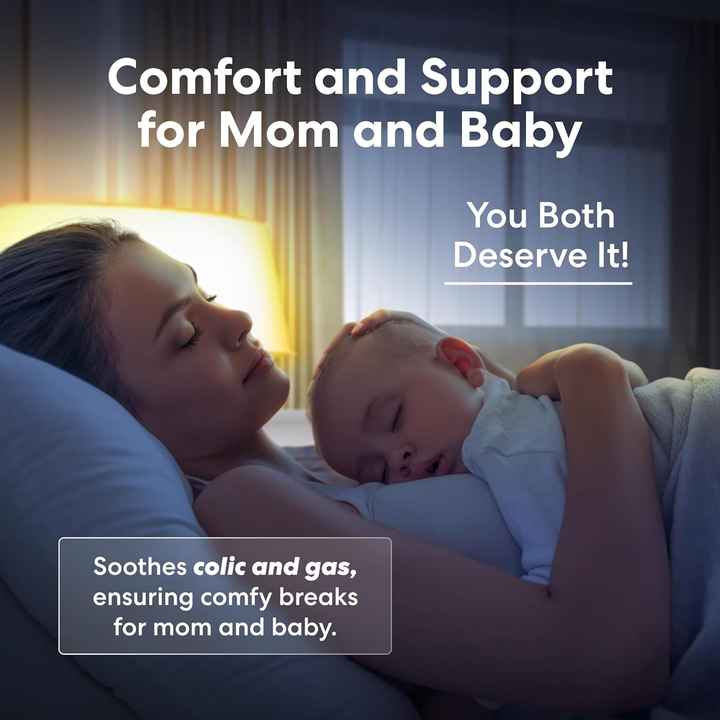 Nursing Support for Baby - Burp, Gas & Reflux Relief - Tummy Time Prop ...