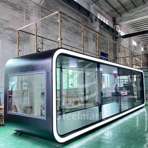 High Quality 20ft 40ft Prefab Pod Full Furnished Villa For Living Apple ...