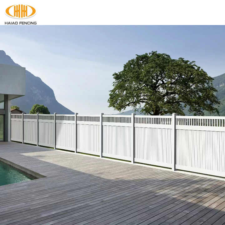 Haiao Home White Modern Plastic Vinyl Privacy Pvc Garden Decorative ...