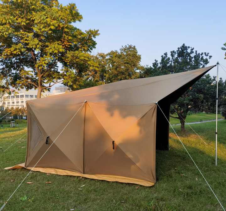 Outdoor Foldable Quick-Set Canvas Screen Hub Pop-up Camping Hiking ...