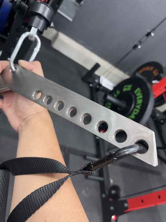 Rough Stainless Steel Fitness Grip Handle - Durable & Versatile