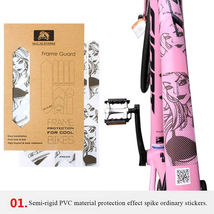 OEM/ODM MTB 3D Bicycle Stickers Waterproof Frame Sticker Removeable ...