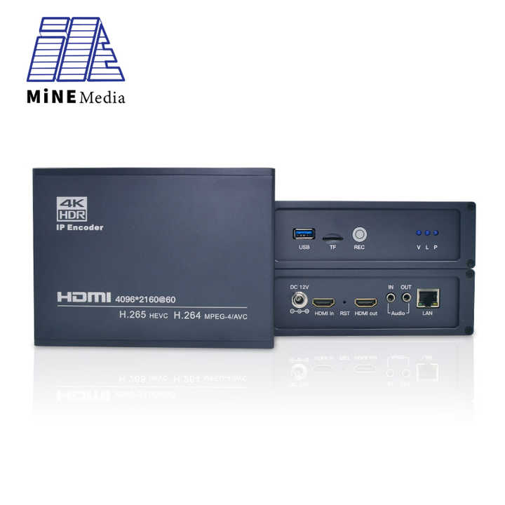 H265 4k60 HDMI to IP Video Encoder with HDMI Loop Out