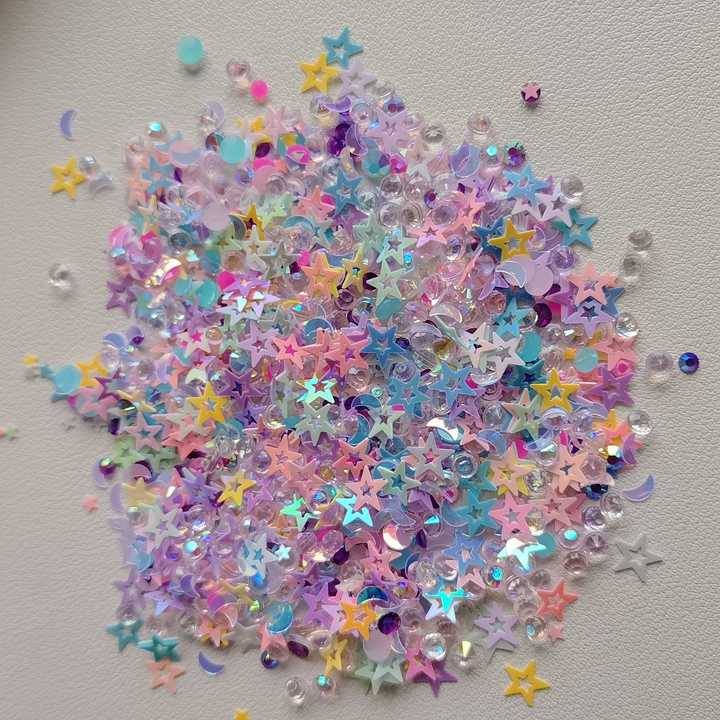 Shaker Sprinkle Mix Assorted Rhinestone Star Glitter Decorative ...