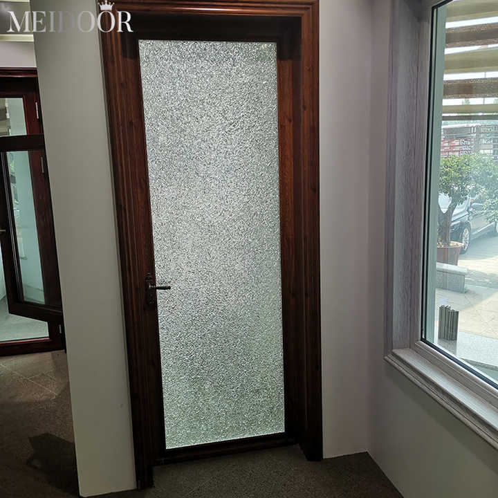 Modern Design Aluminum Low-E Double Tempered Glass Entrance Door French ...