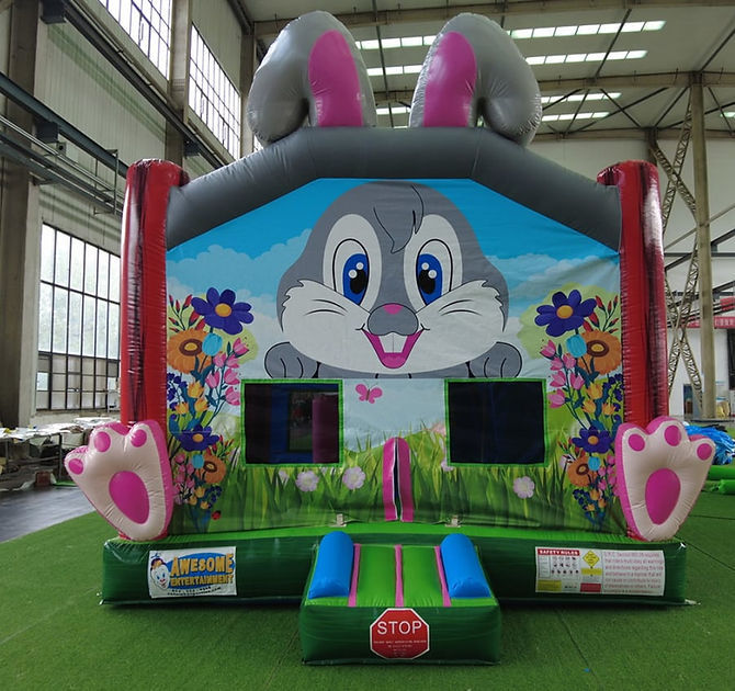 Commercial Easter Bunny Inflatable Bounce House, Kids Inflatable ...