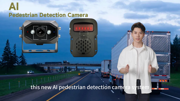 Heavy Duty Vehicle AI Pedestrian Detection 1080P AHD Front Rear BSD ...