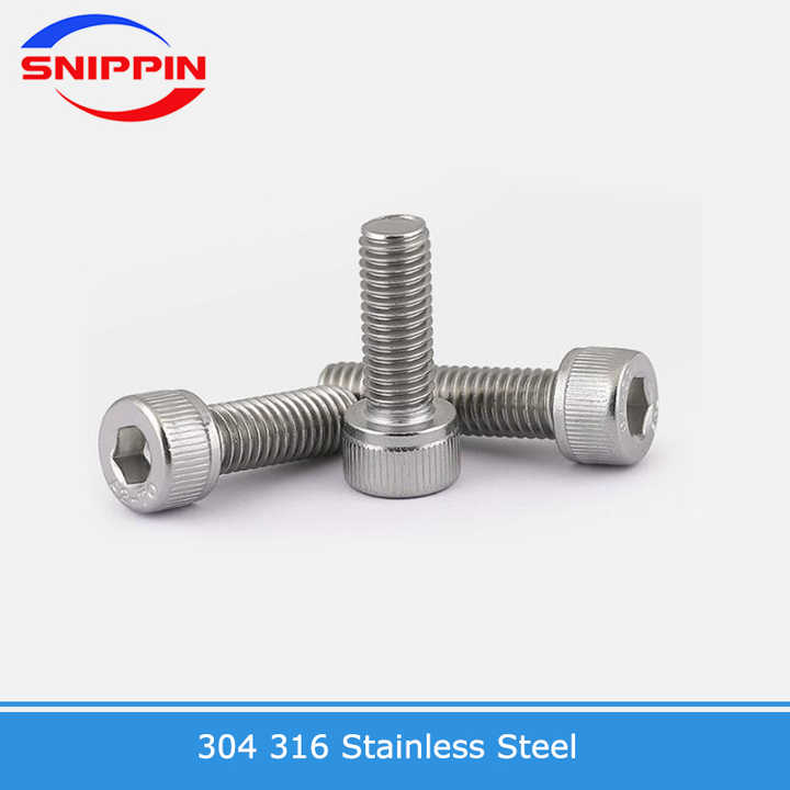 DIN Standard 304 316 Stainless Steel Hexagon Socket Cap Head Screw M1.4 M1.6 M2 M2.5 M3 M4 M5 M6 ...