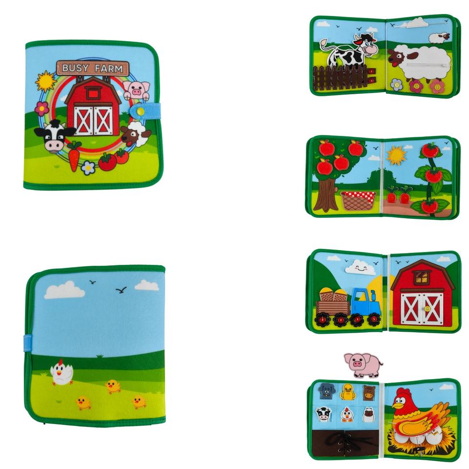 2026 Wholesale Portable Preschool Toddlers Felt Farm Busy Board ...