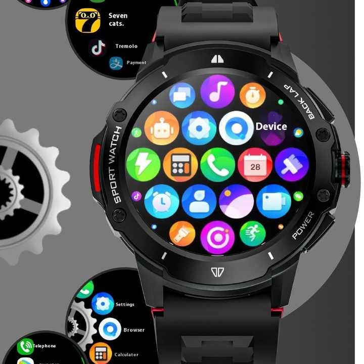 Montre Homme Kb08 Full Netcom 4G/5G Phone Watch Card Waterproof Android ...