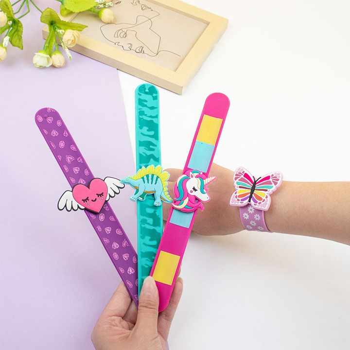 Customizable Extra Long Silicone Wristband Snap Sublimation Animal Logo ...