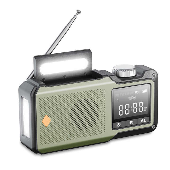 Emergency Solar Hand Crank Portable Weather Radio - 37000mwh