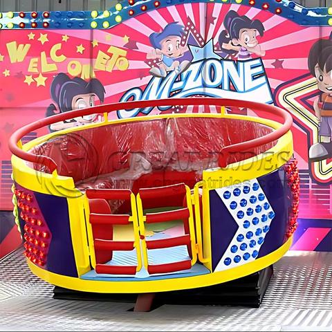 Portable fairground rides spinning sliding car space mini flying car ...