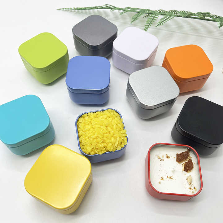 Custom Printed square Metal Packaging Tin Can Box Container for Tea ...