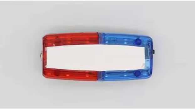 Red Blue Strobe Warning Light with Flashlight Led Traffic Shoulder Lamp ...