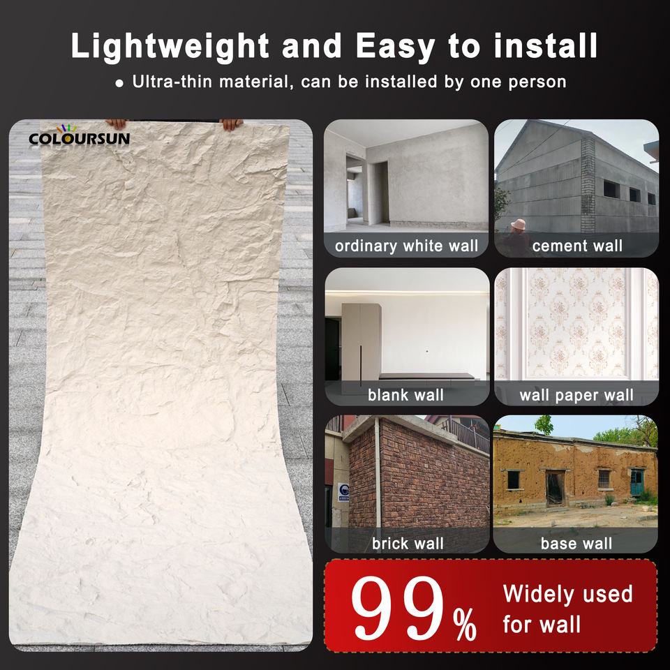 Flexible Stone Panels Big Slab Cladding for Exterior Wall Villa Mall ...