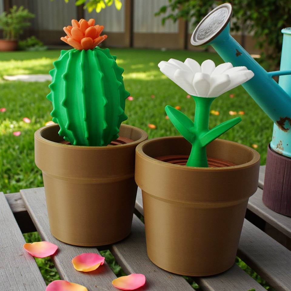 Vashine 3D Printed PLA Plant Action Figure Kids Toy Funny Creativity ...