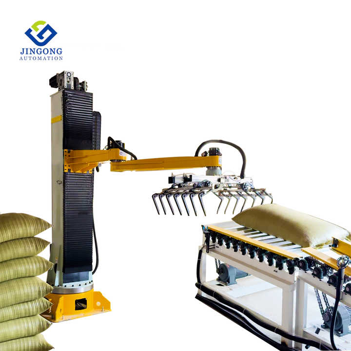 Hot Selling 25kg 50kg Bagged Stacker, Cardboard Box Single Column Robot ...