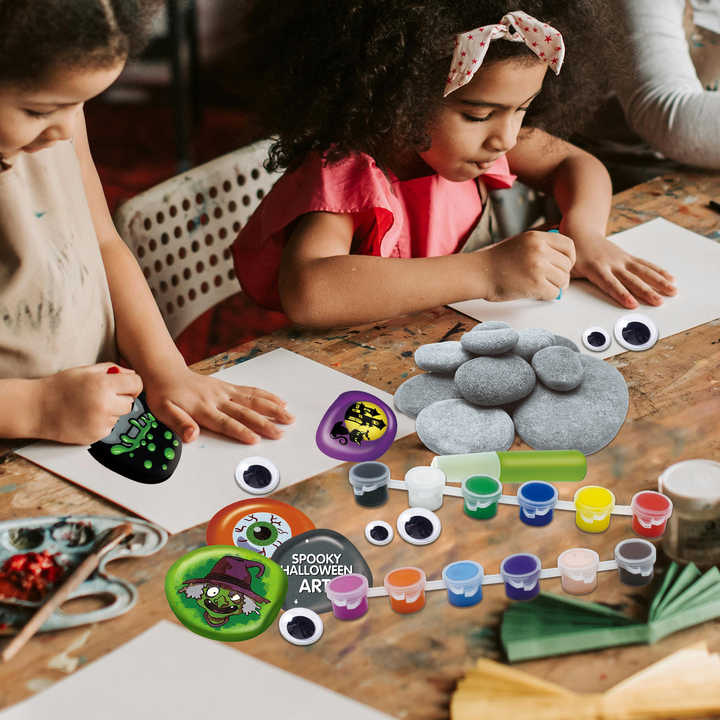 Paint on Rocks Set Stone Painting STEM Toys for Children Science Artist ...