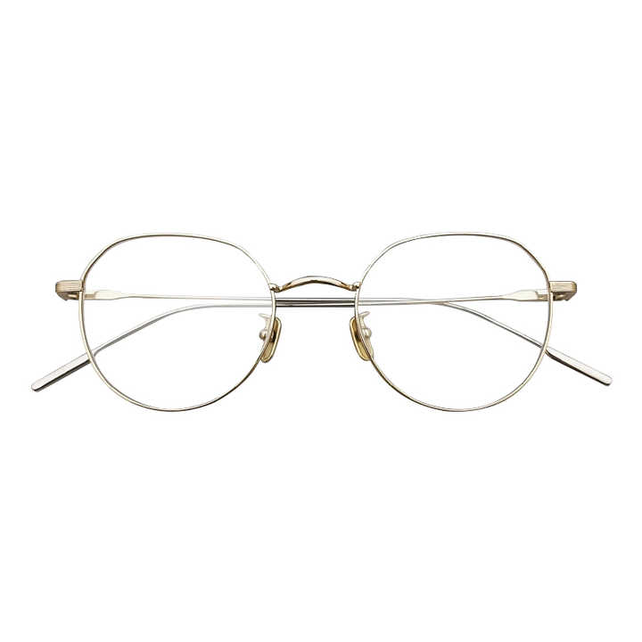 OEM 2024 New Round Face Transparent Metal Frame Full Frame Fashion Men ...